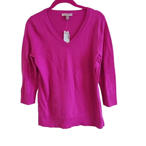 Roz & Ali | Tops | Roz Ali Sweater Pink Size Med New With Tags | Poshmark